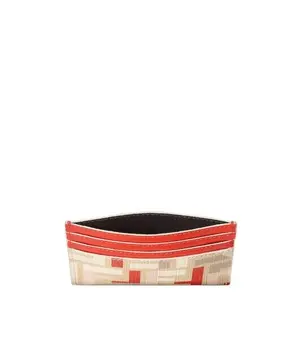 Fendi Roma Ff Motif Card Case - Nude