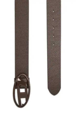 DIESEL® B-1dr Logo Buckle Belt - Brown