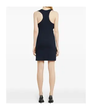 COURREGES Ribbed Cut-out Detail Mini Dress