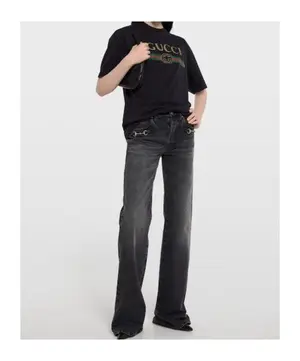Gucci Logo Printed T-shirt - Black