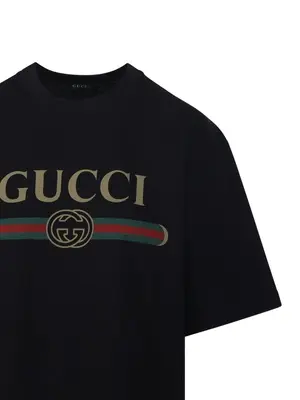 Gucci Logo Printed T-shirt - Black