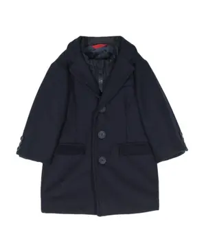 FAY Virgin Wool Blend Layered Coat