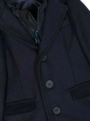 FAY Virgin Wool Blend Layered Coat