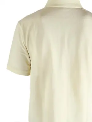 Saint Laurent Cassandre Embroidered Short-sleeved Polo Shirt