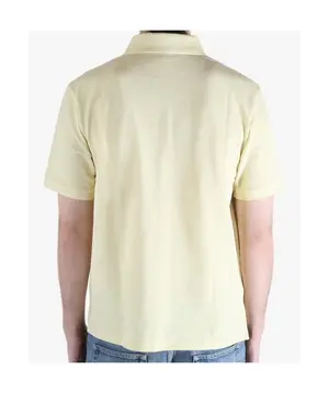 Saint Laurent Cassandre Embroidered Short-sleeved Polo Shirt