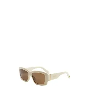 Jacquemus Full Frame Rectangular Sunglasses - Nude