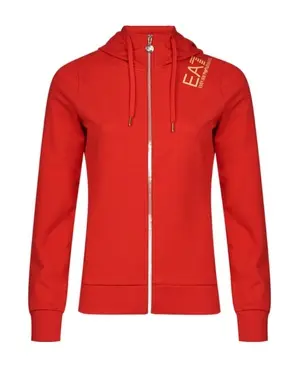 EA7 Zip-up Hooded Jacket - Red