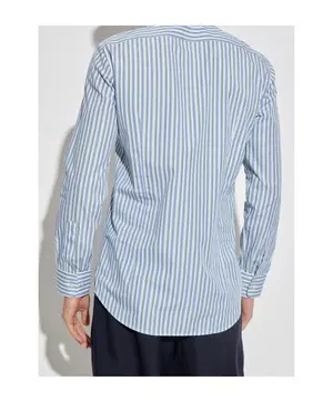 Etro Pegaso Embroidered Striped Shirt