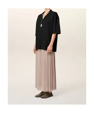 AMI Paris Short Sleeved V-neck Polo Top