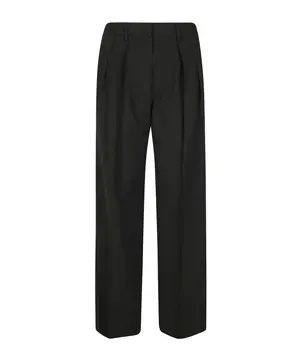 FORTE_FORTE Belt Loop Casual Pants - Black