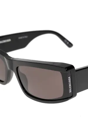Balenciaga Edgy Rectangle Framed Sunglasses