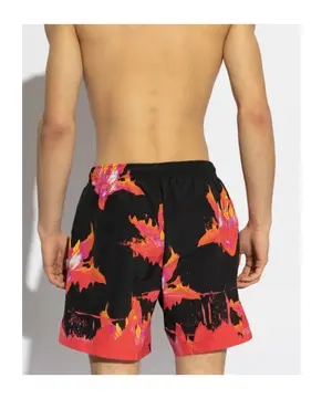 Alexander McQueen Graphic Print Swim Shorts - No