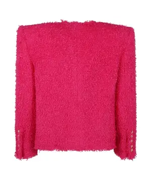 Balmain 8-button Tweed Spencer Jacket
