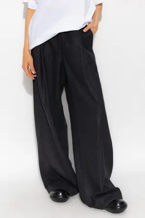 Dries Van Noten Wide-leg Trousers With Pleated Details