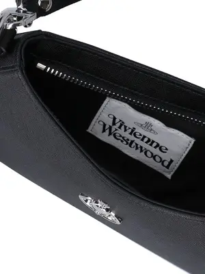 VIVIENNE WESTWOOD Orb Plaque Shoulder Bag - Black