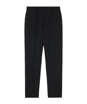 JIL SANDER Tapered Pleated Trousers - Black