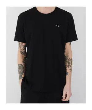 Play Comme Des Garcon Short Sleeve T-shirt - Black