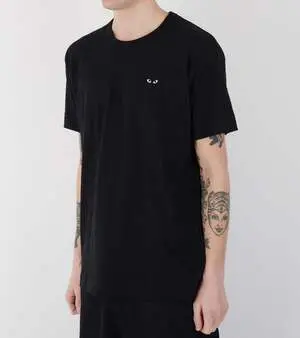 Play Comme Des Garcon Short Sleeve T-shirt - Black