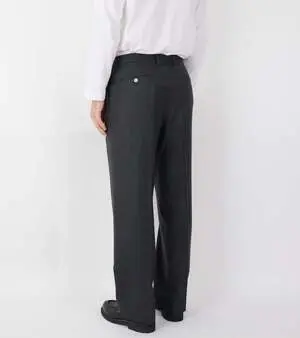 Auralee Super Light Wool Two-tuck Slacks Charcoal