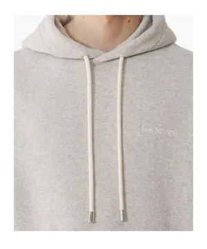LANVIN Logo Embroidered Hoodie