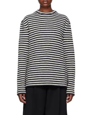 JIL SANDER Striped Crewneck T-shirt
