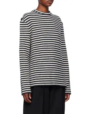 JIL SANDER Striped Crewneck T-shirt