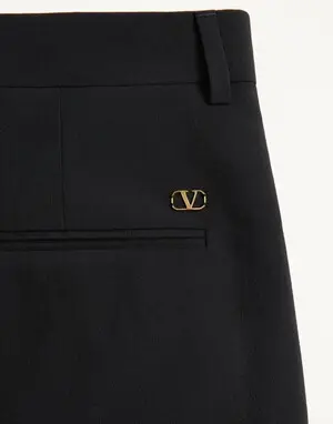 Valentino Garavani Vlogo Cropped Trousers - Black