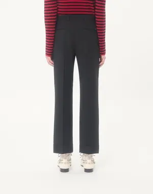 Valentino Garavani Vlogo Cropped Trousers - Black