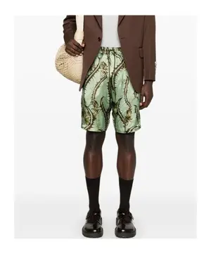 Dries Van Noten Piperi Shorts With All-over Print - Multicolored