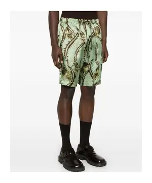 Dries Van Noten Piperi Shorts With All-over Print - Multicolored