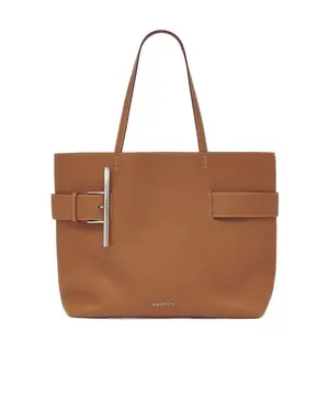 Alexander McQueen T-bar Sling Tote Bag - Tan