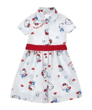Monnalisa Hello Kitty Printed Shirt Dress