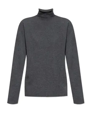 JIL SANDER Long Sleeve High Neck Knit Jumper - Black