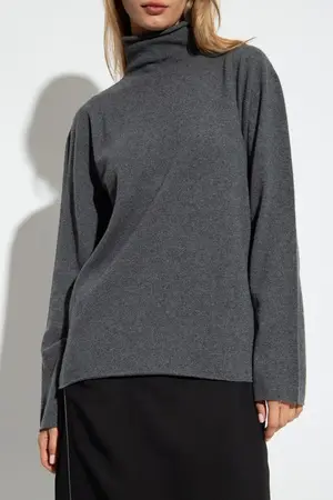 JIL SANDER Long Sleeve High Neck Knit Jumper - Black