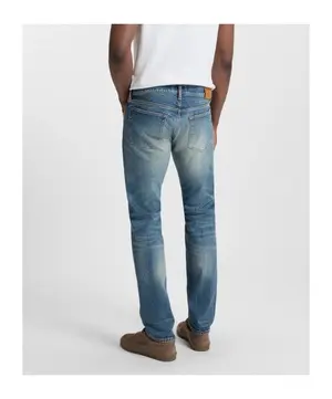 Hugo Boss X David Beckham Light-wash Straight-leg Jeans