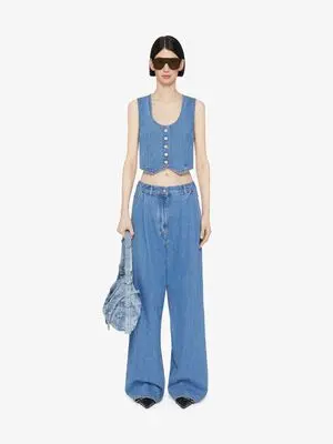 Givenchy Wide-leg Baggy Jeans - Deep Blue