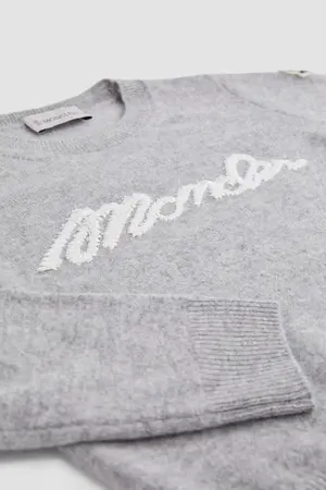 Moncler Logo-embroidered Crewneck Jumper