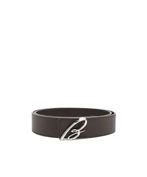 Brioni Logo Buckle Belt - Black