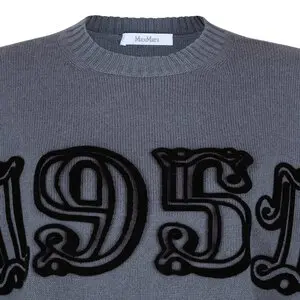 Max Mara Fido Crewneck Long-sleeved Jumper - Light Blue