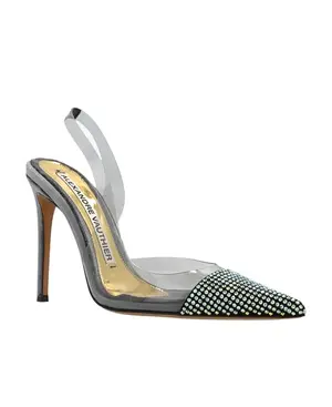 Alexandre Vauthier Amber Embellished Slingback Pumps - Gray