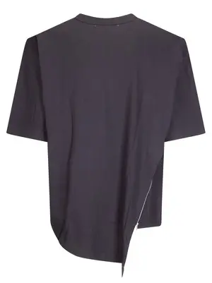 Comme Des Garçons Zip Detailed T-shirt - Black