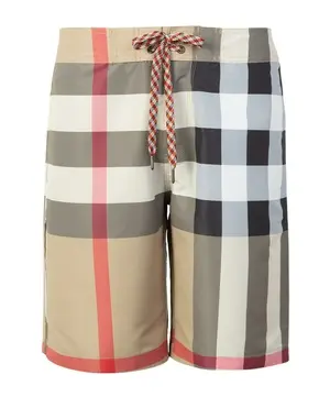 Burberry Checked Swim Shorts - Multi-color