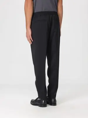 Zegna Wool Blend Joggers With Elasticated Waistband - Black