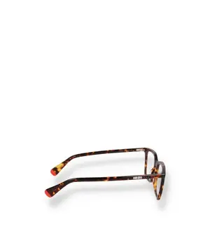 Kenzo Logo Flat Mirror Eyeglasses - Black