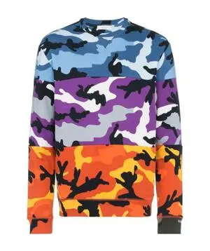 Valentino Garavani Camouflage Printed Blended Pullover - Multicolor