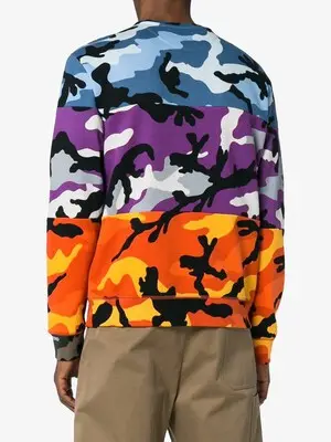 Valentino Garavani Camouflage Printed Blended Pullover