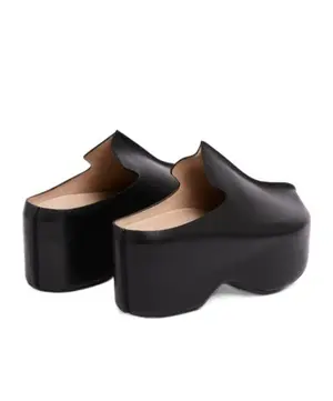 J.W.ANDERSON Platform Clog Heeled Leather Mules