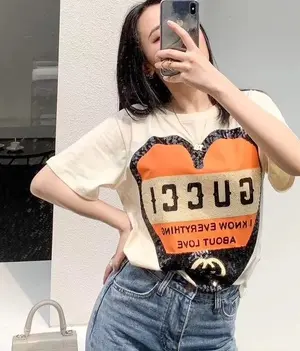 Gucci Heart Sequin T-shirt