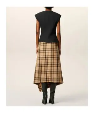 AMI Paris Sleeveless Top With Raw Edge Trimming