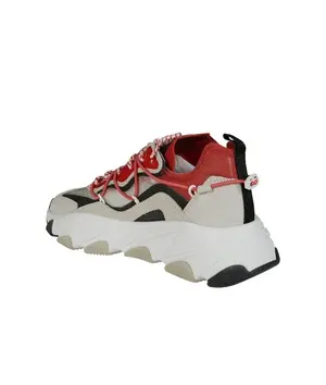Ash Lace-up Sneakers With Round Toe - Multicolor